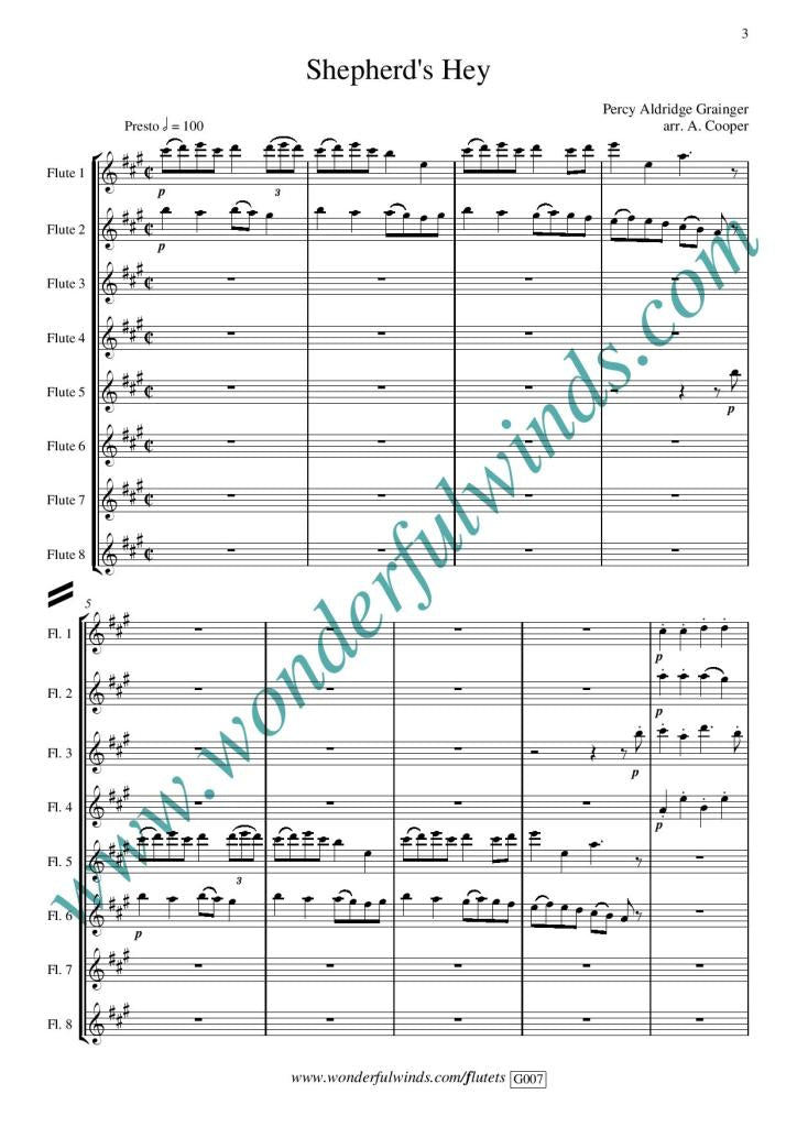 G007 Shepherds' Hey - Grainger, P. – Wonderful Winds