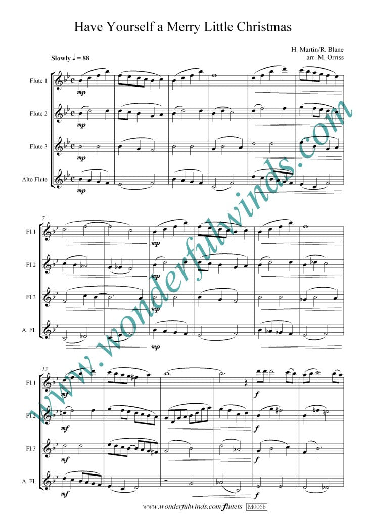 M006b Have Yourself A Merry Little Christmas - Martin, H./Blane, R ...