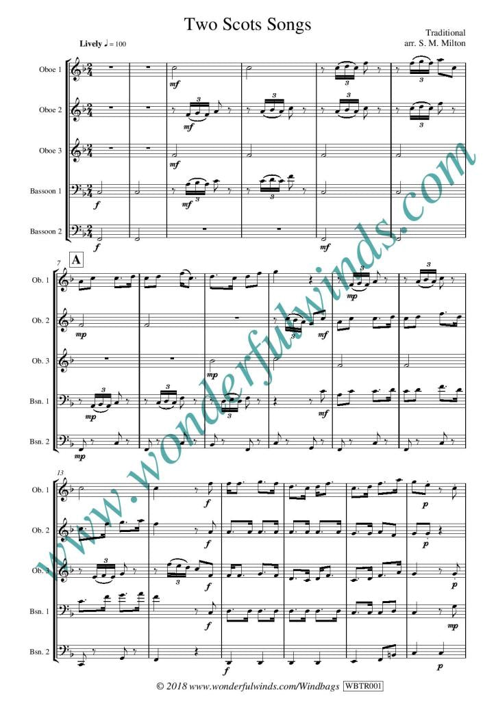 WBTR001 Two Scots Songs - Traditional – Wonderful Winds